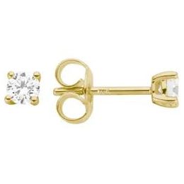 Paar Ohrstecker Firetti "Schmuck Geschenk Gold 333 Ohrschmuck Ohrringe Solit&auml;r Lab Grown", gelbgoldfarben, Ohrringe, Damen, 3,5mm, 0,3 VS = sehr kleine Einschl&uuml;sse, Diamanten Gelbgold 333, Diamanten, Gelbgold 333, mit Brillanten
