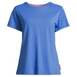 T-Shirt SALZHAUT "Shirt STEENTJE", Damen, Gr. 3XL, blau (sky), Obermaterial: 50% Baumwolle CO. 50% Polyester PES., Shirts T-Shirt