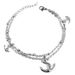 Adelia&acute;s Armband ADELIA ́S "Damen Armband aus Edelstahl 17 cm", silber, Armb&auml;nder, Damen, 17cm, Edelstahl, Armband, Ideal als Geschenk &ndash; dezent und elegant