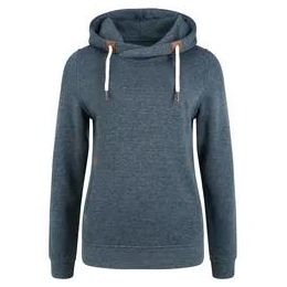 Kapuzenpullover oxmo "Hoodie OXVicky", Herren, Gr. XS, blau (ins bl mel), Obermaterial: 80% Polyester PES. 20% Baumwolle CO., Sweatshirts Kapuzenpullover