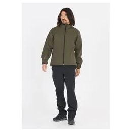 Softshelljacke WHISTLER "Dublin", Herren, Gr. 5XL, schwarz, schwarz, 94% Polyester, 6% Elasthan, unifarben, normal, ohne Ausschnitt, Jacken Softshelljacke, mit wasserdichter Funktion