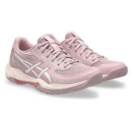 Hallenschuh asics "GEL-ROCKET 12", Damen, Gr. 42, morganite, wei&szlig;, Textil, Schuhe Hallenschuh, besonders geeignet f&uuml;r Handball und Volleyball