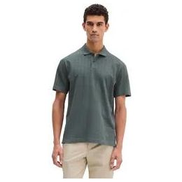 Marc O'Polo Poloshirt MARC O'POLO "im strukturierten Karo-Jacquard", Damen, Gr. M, skipping stone, Obermaterial: 100% Baumwolle, unifarben, regular fit, ohne B&uuml;ndchen, Shirts