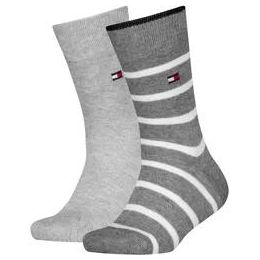 Socken Tommy Hilfiger "TH KIDS SOCK BRETON STRIPE", Damen, Gr. 35-38, schwarz, Baumwollmischung, normal, Socken Socken