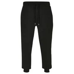 Stoffhose Urban Classics "Urban Classics Herren Basic Sweatpants", Herren, Gr. L, US-Gr&ouml;&szlig;en, schwarz, 80% Baumwolle, 20% Polyester, unifarben, normal, Hosen Stoffhose