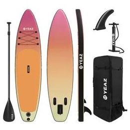 Inflatable SUP-Board YEAZ "SUP Board und Kit PARADISE BEACH - EXOTRACE - SET", orange, Wassersportboards