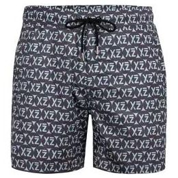 Badeshorts YEAZ "Badeshorts SEASHEY", Herren, Gr. XXL, US, blau (dunkelblau), Obermaterial: 97% Polyester PES. 3% Elasthan EL., Badehosen Badeshorts