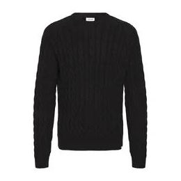 !Solid Strickfleece-Pullover SOLID "Strickpullover SDGibril", Herren, Gr. XXL, schwarz (true schwarz), Obermaterial: 100% Baumwolle CO., Pullover