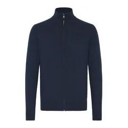 !Solid Strickjacke SOLID "Strickjacke SDAkalas", Herren, Gr. XXL, blau (insignia blau), Obermaterial: 70% Baumwolle CO recyc.. 30% Polyester Pol. recyc.., Strickjacken Strickjacke