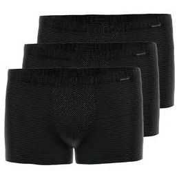 Retro Boxer Ammann "3er Pack Retro Short Day Modern / Cotton & More", Herren, Gr. 8, schwarz, Satin, Obermaterial: 57% Modal CMD. 35% Baumwolle CO. 8% Elasthan EL., Unterhosen