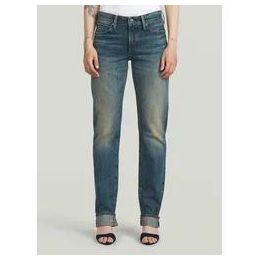 G-Star Raw 5-Pocket-Jeans G-STAR "G-STAR Lennoxx Slim Straight Jeans", Damen, Gr. 25, L&auml;nge 30, antique faded blauschist, Obermaterial: 75% Baumwolle, 25% Baumwolle, Jeans 5-Pocket-Jeans