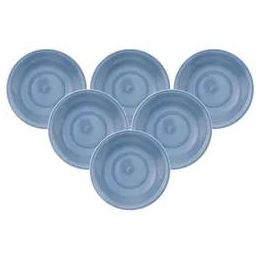 Villeroy & Boch Suppenteller "Suppenteller Color Loop &oslash; 23,1 cm 6er Set", blau (horizon), LIKE. BY VILLEROY & BOCH, Speiseteller