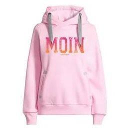 Kapuzenpullover SALZHAUT "Hoodie S&Uuml;NN - MOIN FARBVERLAUF", Damen, Gr. XS, rosa (ros&eacute;, neon orange, neon pink), Obermaterial: 55% Baumwolle CO. 45% Polyester PES., Pullover Kapuzenpullover