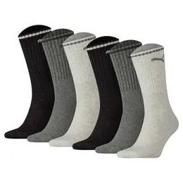 Kurzsocken Puma "Socken 6er Pack", Herren, Gr. 47-49, grau, Obermaterial: 76% Baumwolle CO. 21% Polyester PES. 2% Elastodien ED. 1% Elasthan EL., Socken