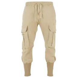 Cargohose 2Y Premium "2Y Premium Herren 2Y Basic Cargo Denim", Herren, Gr. W38, Normalgr&ouml;&szlig;en, beige, 97% Baumwolle, 3% Elasthan, unifarben, normal, Hosen Cargohose