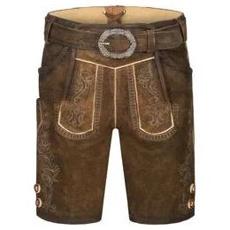 N&uuml;bler Trachtenlederhose N&Uuml;BLER "Kinderlederhose Alfons", Jungen, Gr. 134, EURO, braun, Obermaterial: 100% Lammleder LEL., Hosen