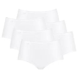 Slip Sloggi "Slip 6er Pack", Damen, Gr. 48, wei&szlig;, Obermaterial: 88% Polyamid PA. 12% Elasthan EL., Unterhosen Slip