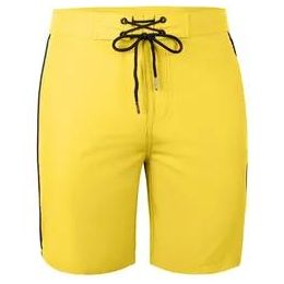 Badeshorts YEAZ "Badeshorts DAVEY", Herren, Gr. XXL, US, gelb, Obermaterial: 92% Polyester PES. 8% Elasthan EL., Badehosen Badeshorts