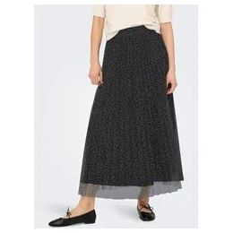 Plisseerock Only "ONLSKY PLISSE AOP SKIRT JRS", Damen, Gr. S (36), asphalt aop:jrs urban leo, Jersey, Obermaterial: 100% Polyester, bedruckt, bequem kn&ouml;chelfrei, R&ouml;cke