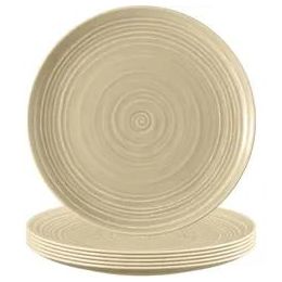 Fr&uuml;hst&uuml;cksteller Seltmann Weiden "Fr&uuml;hst&uuml;cksteller Terra &oslash; 22,5 cm 6er Set", beige (sandbeige), L:22,5cm, Speiseteller