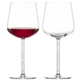 Schott Zwiesel Weinglas ZWIESEL GLAS "Allround Weingl&auml;ser Journey 608 ml 2er Set transparent", bunt (transparent), 2 tlg., Glas, Trinkgef&auml;&szlig;e, Weinglas