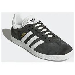 Sneaker Adidas ORIGINALS "GAZELLE", Herren, Gr. 37, grau (dgh solid grau, wei&szlig;, gold metallic), Leder, Synthetik, Schuhe Sneaker