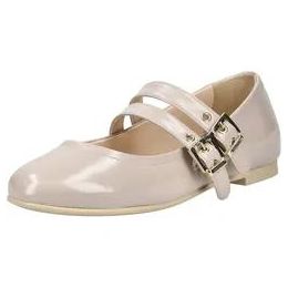 Riemchenballerina Nero Giardini "Nero Giardini Ballerinas Leder", Damen, Gr. 38, beige, Leder, Schuhe Riemchenballerina