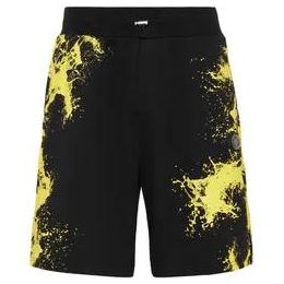 Shorts Plein Sport "Splash", Herren, Gr. M, US-Gr&ouml;&szlig;en, schwarz (02, schwarz), Obermaterial: 13% Polyester, 87% Baumwolle, Hosen Shorts