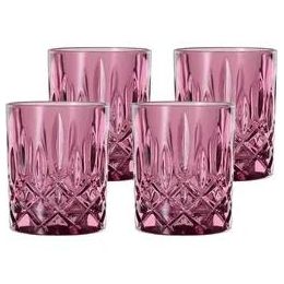 Whiskyglas Nachtmann "Whiskybecher Noblesse Vintage 295 ml 4er Set", lila (berry), 4 tlg., Glas, Trinkgef&auml;&szlig;e, Whiskyglas