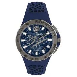 Luxusuhr Plein Sport "Thunderstorm Chrono", 241s, blau, grausteal, Armbanduhren, Herren