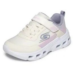 Sneaker Skechers "Skechers GLIDE-STEP AERO", M&auml;dchen, Gr. 30, natur kombiniert, Lederimitat, Textil, Schuhe Sneaker, Sportschuh mit Klett, Gr&ouml;&szlig;enschablone zum Download