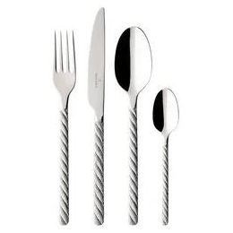 Villeroy & Boch Besteck-Set VILLEROY & BOCH "Tafelbesteck Montauk 24er Set silber", silber, Essbesteck-Sets