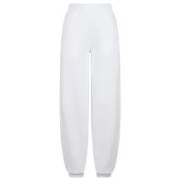Jogginghose Urban Classics "Urban Classics Ladies Fluffy Sweatpants", Herren, Gr. M, US-Gr&ouml;&szlig;en, wei&szlig;, 70% Baumwolle, 30% Polyester, unifarben, loose fit, Hosen Jogginghose