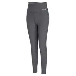 Leggings YEAZ "Leggings VIBRANT", Damen, Gr. L, US, grau, Obermaterial: 87% Nylon NY. 13% Elasthan EL., Hosen Leggings