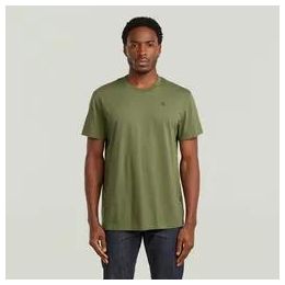 G-Star Raw T-Shirt G-STAR "Base-S T-Shirt", Herren, Gr. L, four leaf clover, Jersey, Obermaterial: 100% Baumwolle, unifarben, regular fit normal, Rundhals, Shirts T-Shirt, mit kleinem Logo-Detail