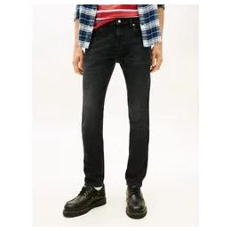Tommy Hilfiger Slim-fit-Jeans TOMMY JEANS "Scanton", Herren, Gr. 32, L&auml;nge 30, denim schwarz, Obermaterial: 99% Baumwolle, 1% Elasthan, slim fit, Jeans Slim-fit-Jeans, mit Fade-Effekt