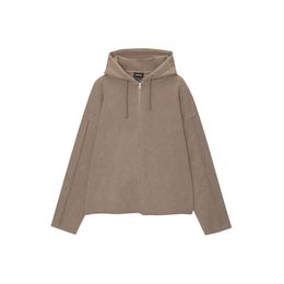 Pull&Bear Pull&bear Zip-Up Hoodie male Beige size L