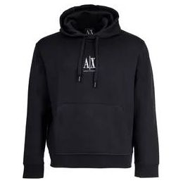 Giorgio Armani Sweatshirt ARMANI EXCHANGE "Sweatshirt", Herren, Gr. XL, blau (dunkelblau), Obermaterial: 79% Baumwolle CO. 17% Polyester PES. 4% Elasthan EL., Sweatshirts Sweatshirt