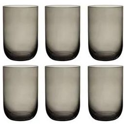 Villeroy & Boch Longdrinkglas "Longdrinkbecher Like Glass 385 ml 6er Set", grau (smoke), 6 tlg., Glas, LIKE. BY VILLEROY & BOCH, Trinkgef&auml;&szlig;e