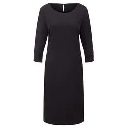 Etuikleid GOLDNER "Kurzgr&ouml;&szlig;e Jerseykleid mit Krepp-Qualit&auml;t", Damen, Gr. 21, K-Gr, schwarz, Obermaterial: 95% Polyester PES. 5% Elasthan EL., figurumspielend, Kleider Etuikleid, seitliche Nahttaschen