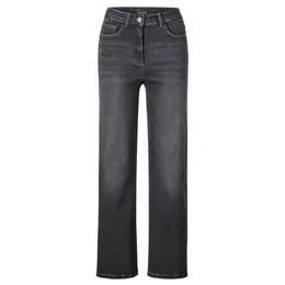 Stretch-Jeans GOLDNER "Denim Jeans mit weitem Bein", Damen, Gr. 54, N-Gr, grau, Obermaterial: 83% Baumwolle CO. 15% Polyester PES. 2% Elasthan EL., Jeans
