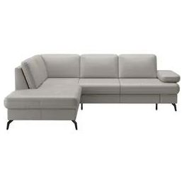 Sit & More Ecksofa SIT & MORE "Morris Jubi", light grau, B:238cm H:83cm T:202cm, Sofas, Ecksofa, mit Armteilfunktion & 1 Zierkissen, optional Bettfunktion