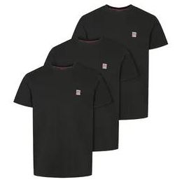 Kurzarmhemd VINSON "VINSON 3-pack T-shirt VMMassimo", Herren, Gr. M, Normalgr&ouml;&szlig;en, tap shoe, tap shoe, tap shoe, Obermaterial: 100% Baumwolle, Hemden