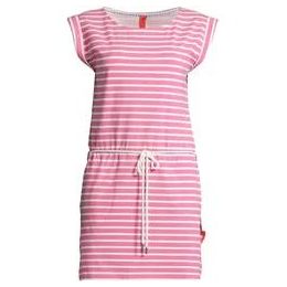 Midikleid SALZHAUT "Knielanges Kleid (Midi) PAPPNEES", Damen, Gr. XXL, EURO, rosa (sanftes wei&szlig;, blossom), Obermaterial: 50% Baumwolle CO. 50% Polyester PES., Kleider Midikleid