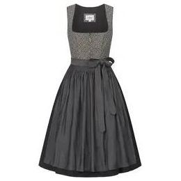 N&uuml;bler Dirndl N&Uuml;BLER "Dirndl midi Grace", Damen, Gr. 46, EURO, schwarz, Obermaterial: 100% Polyester PES., Kleider
