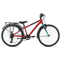 Kinderfahrrad Dacapo "Dacapo Kinderfahrrad 24" Bobby 7 G&auml;nge - Ab 8 Jahre" Gr. 32, rot, Fahrr&auml;der, Kinder, 32cm, 24 Zoll (60,96cm) hinten: 24 Zoll (60,96cm)