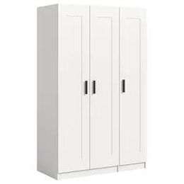 Kleiderschrank Home Affaire "Farmsen, TOPSELLER, Schlafzimmerschrank, Garderobe, Schrank", wei&szlig;, B:120cm H:195cm T:56cm, FSC-zertifizierter Holzwerkstoff, Schr&auml;nke, Kleiderschrank, Kleiderschrank, Schlafzimmer, Garderobenschrank, Flur