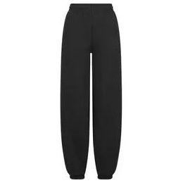 Jogginghose Urban Classics "Urban Classics Ladies Fluffy Sweatpants", Herren, Gr. 3XL, US-Gr&ouml;&szlig;en, schwarz, 70% Baumwolle, 30% Polyester, unifarben, loose fit, Hosen Jogginghose