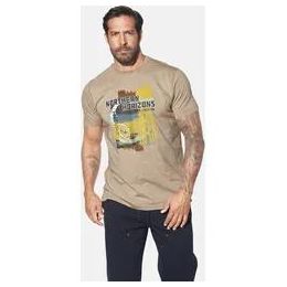T-Shirt Jan Vanderstorm "T-Shirt NORHEIM", Herren, Gr. 3XL, beige, Obermaterial: 100% Baumwolle CO., Shirts T-Shirt