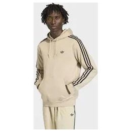 Kapuzensweatshirt Adidas ORIGINALS "3S HD", Herren, Gr. XL, stone khaki, Obermaterial: 70% Baumwolle, 30% Polyester, angesetztes B&uuml;ndchen, Sweatshirts